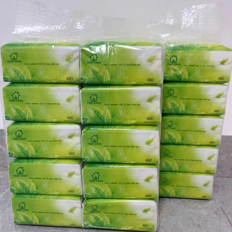 tinxd TREE CARE 10pack 480sheet Paper toilet 4-Ply Facial Tissue soft ...