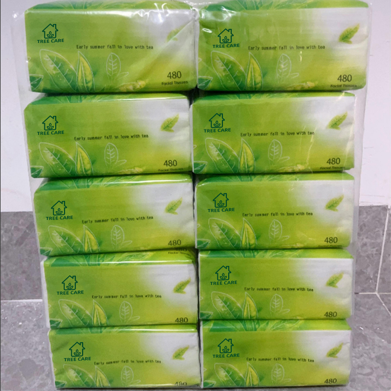 tinxd TREE CARE 10pack 480sheet Paper toilet 4-Ply Facial Tissue soft ...