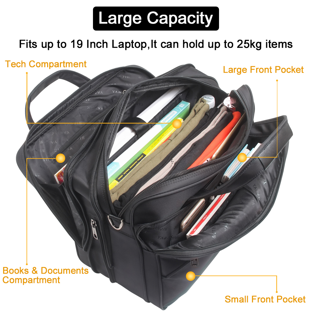 Large Capacity Briefcase Bag Men Business Bag 15.6 Inch 17 Inch 19 Inch ...