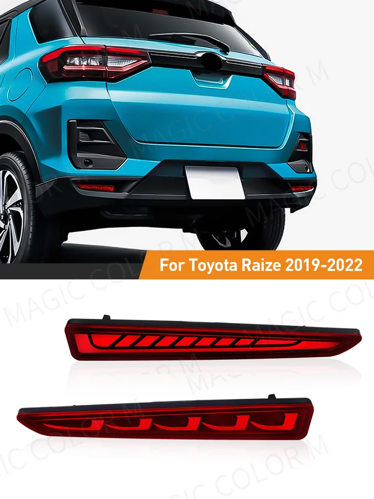 Car Rear Bumper Light For Toyota Raize 2019 2020 2021 2022 Dynamic Turn ...