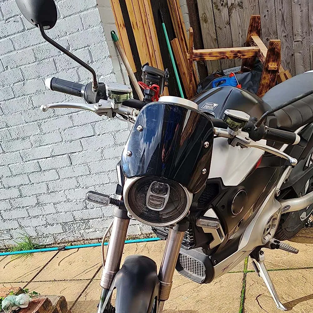 Motorcycle headlights, windshield modification, retro windshield ...