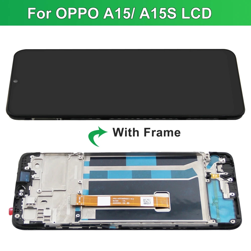 Screen For OPPO A15 A15S A16k CPH2185 A16 A16S A35 LCD Display Touch ...