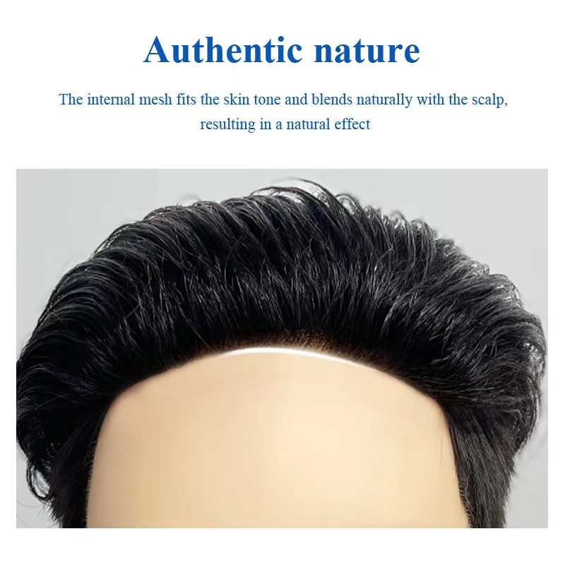Fake hair patch Hairline men and women's forehead patch piece fake ...