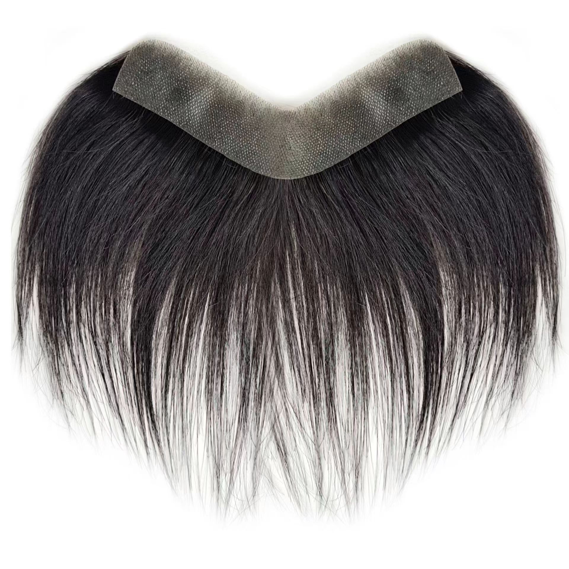 Fake hair patch Hairline men and women's forehead patch piece fake ...