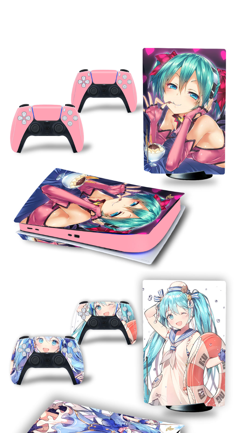 Hatsune Miku PS5 Console Skin and PS5 Controller Skins Set, PS 5 Skin ...