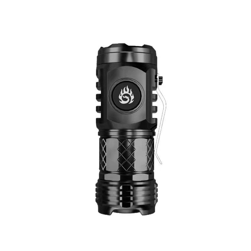 White laser bright mini three-eye small flashlight led outdoor home ...