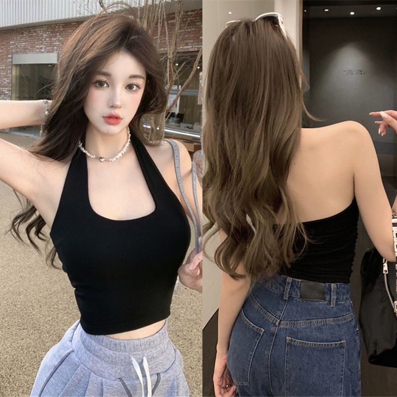 DOZW White holder Sexy Backless tank tops for women Streetwear ...