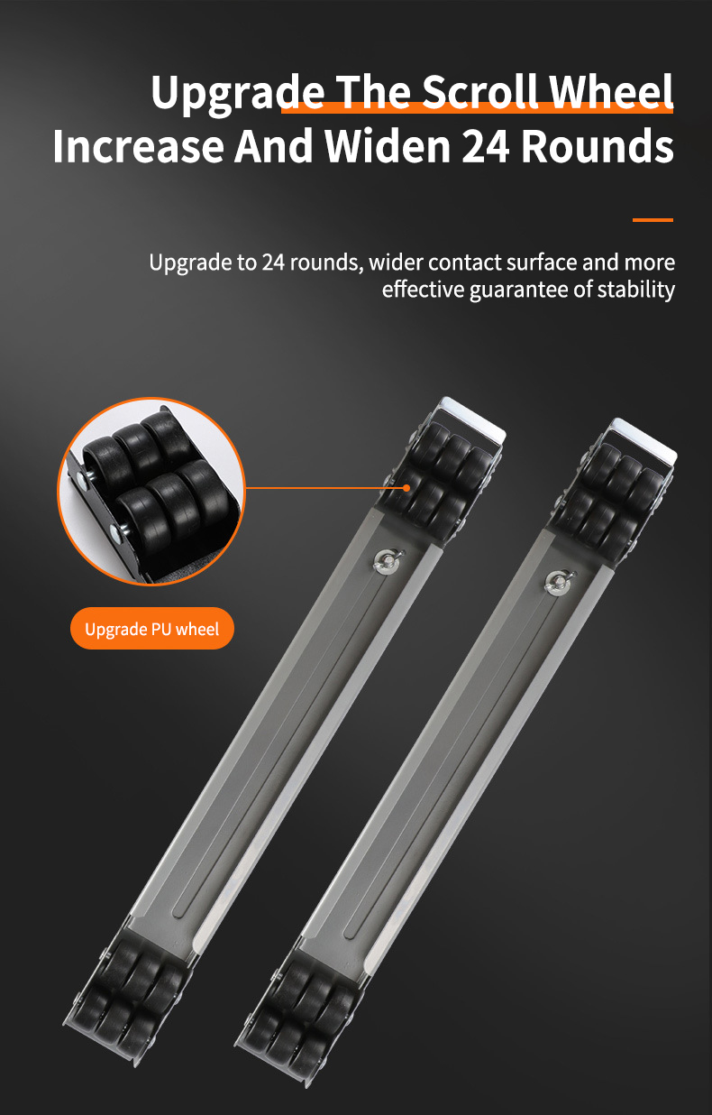 UUOY 2PCS Set Refrigerator Stand with Wheel Adjustable Washing Machine ...