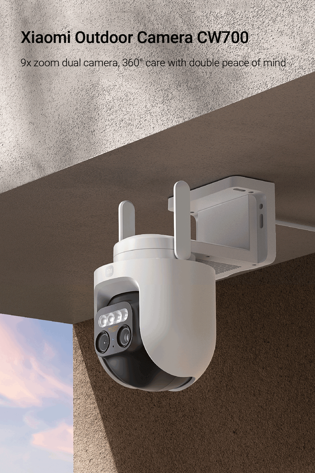 Xiaomi CW700S Smart Outdoor Camera Dual 4MP Camera 9x Zoom Full-Color ...