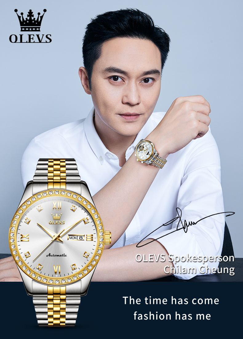 OLEVS Authentic Automatic Watch For Men Waterproof Original With Box ...