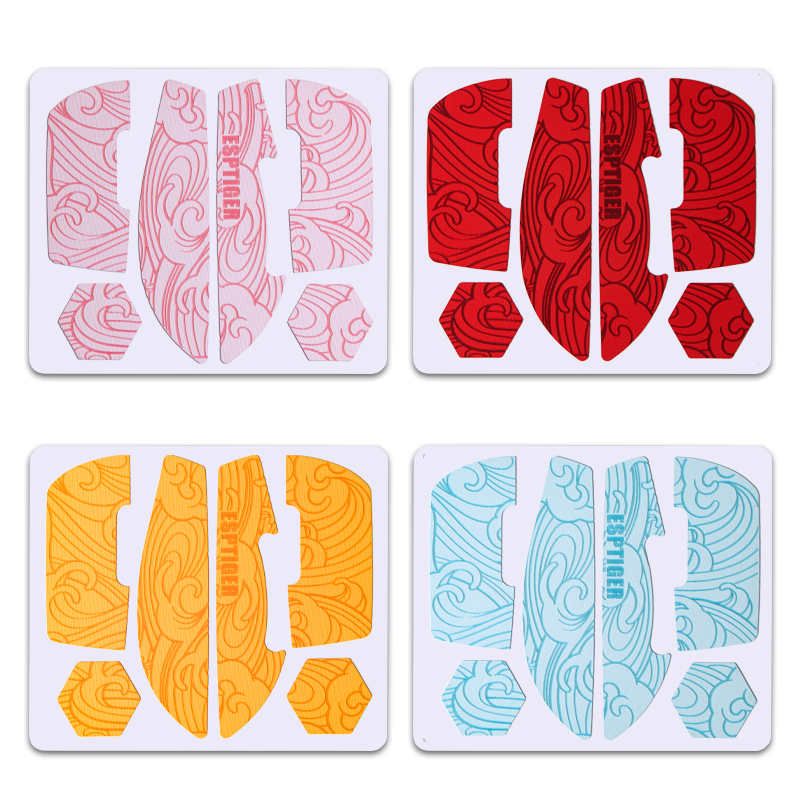 Esports Tiger Gaming Mouse Grip Tape Mouse Skin Side Stickers Sweat ...