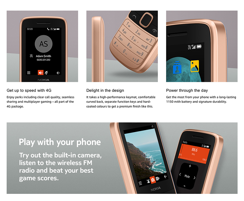 Nokia 225 4G Original Brand new | 1150 mAh Extra long standby | Keypad ...