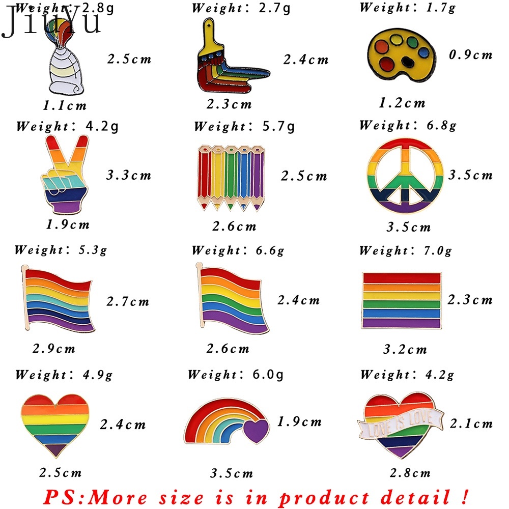 Rainbow Enamel Pins LGBT Brooches Cat Duck Rainbow Flag Lapel Pin ...