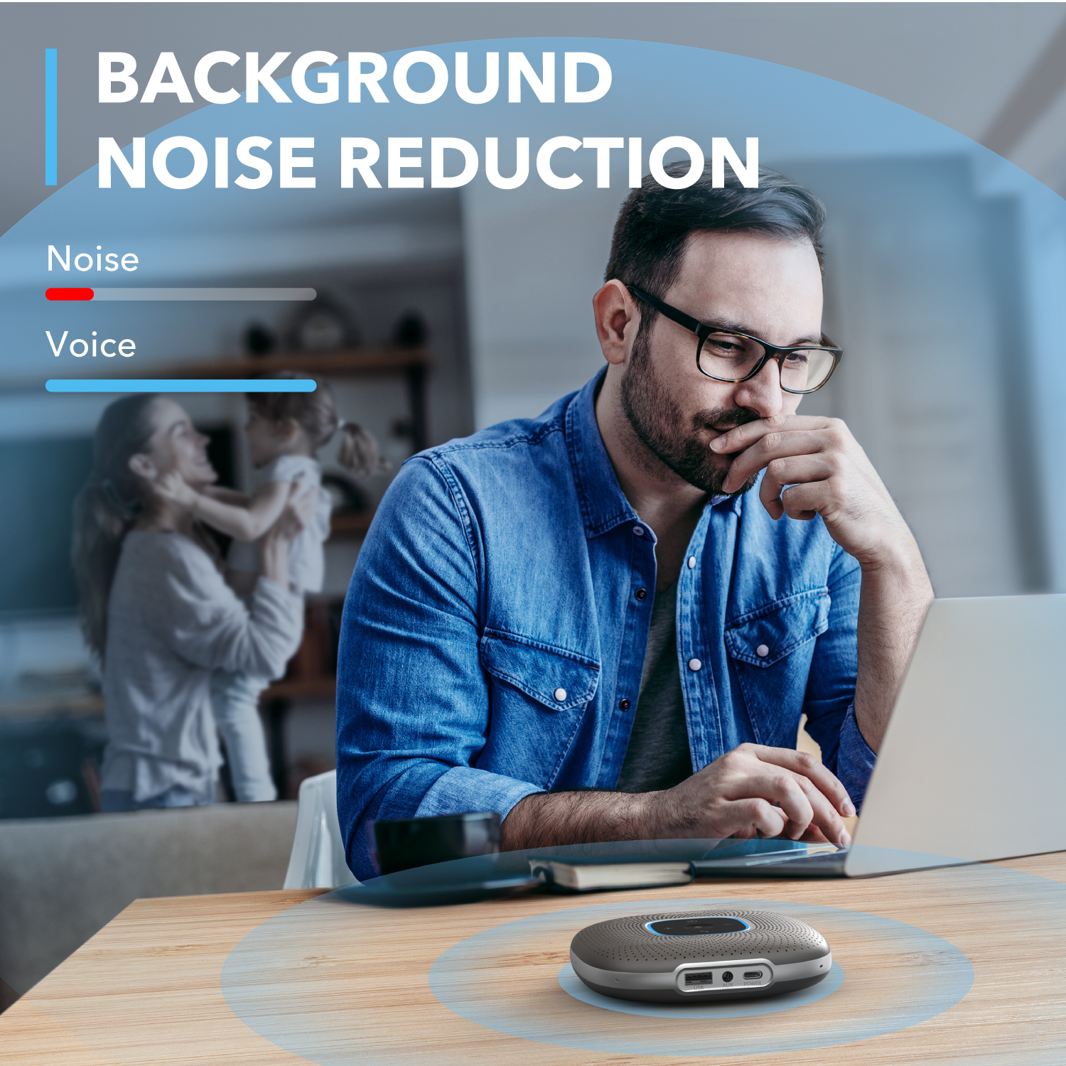 Anker PowerConf Speaker Conference Smart Voice algorithm Bluetooth ...