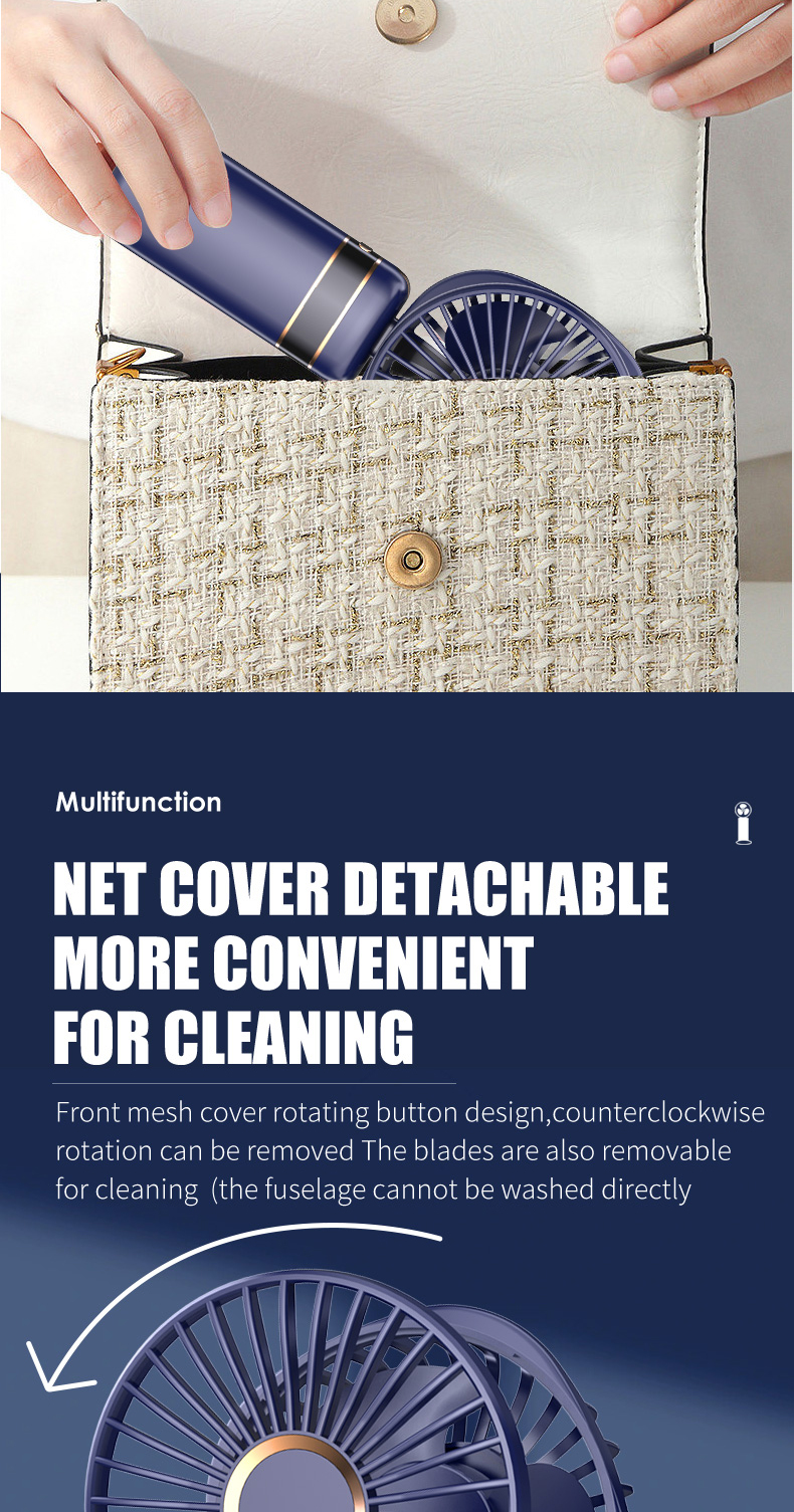 Dreepor Mini Fan Portable Usb Rechargeable Handheld Fan 5 Speed Small ...