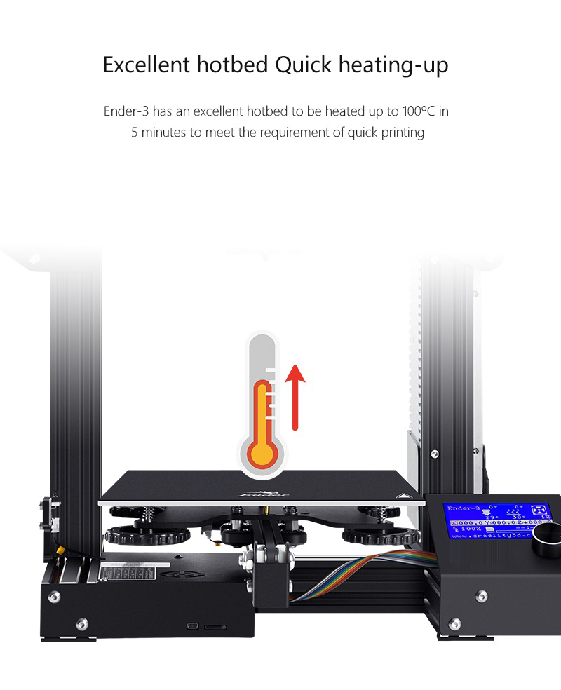 Ender 3 Pro 3D Printer Fully Open Source with Resume Printing All Metal ...