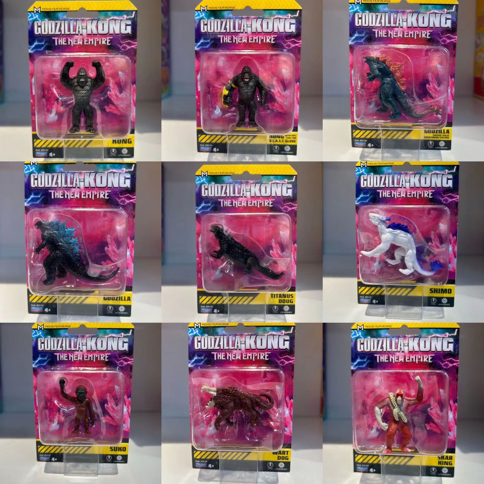 Godzilla x Kong: The New Empire mini Figures Assortment | Shopee ...