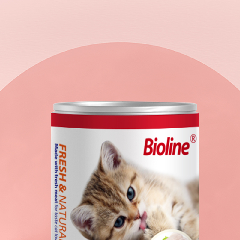 Bioline 375G Cat Wet Food Can Cat Snacks Cat Staple Food Chicken Beef ...