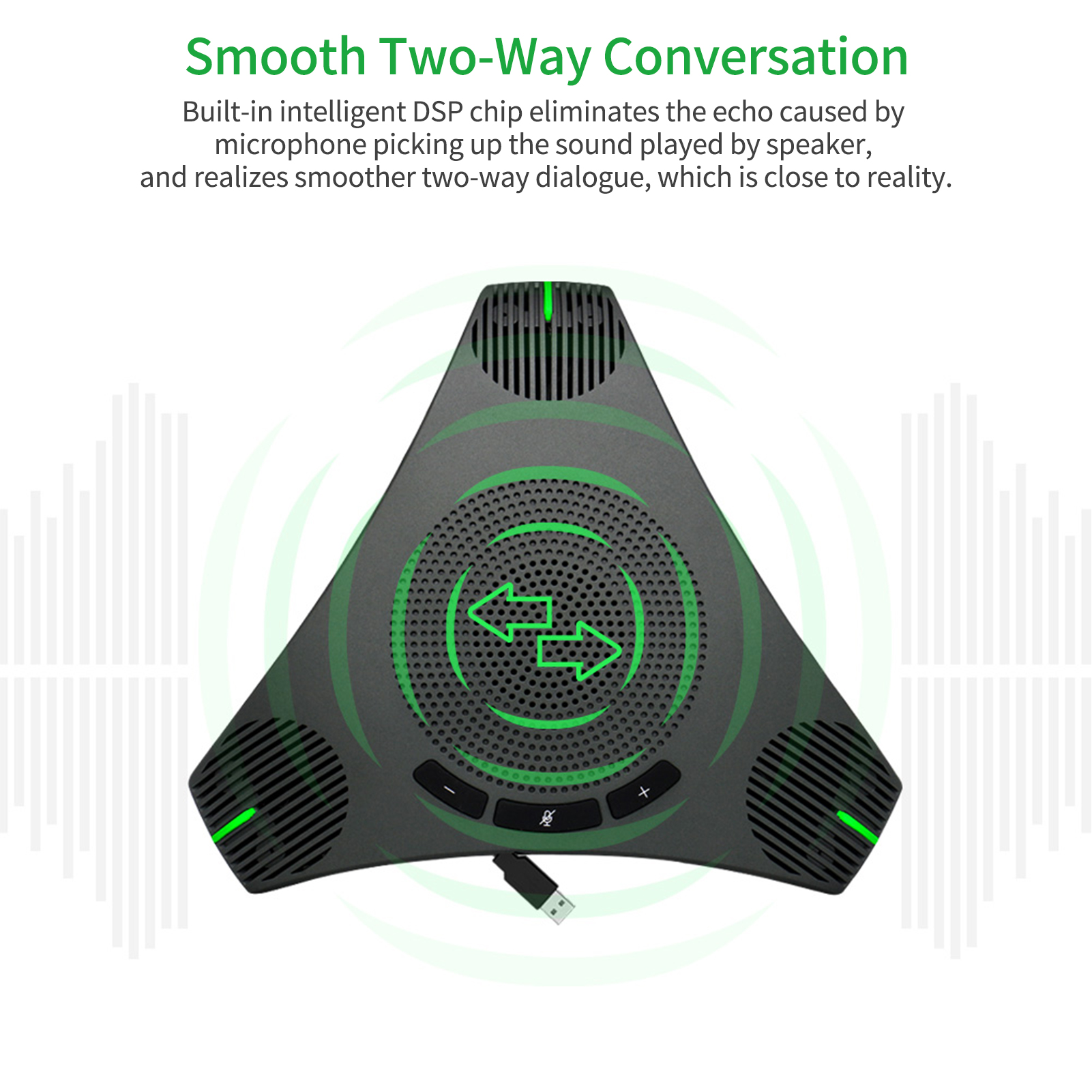 Aibecy USB Speakerphone Conference Microphone Omnidirectional Computer ...