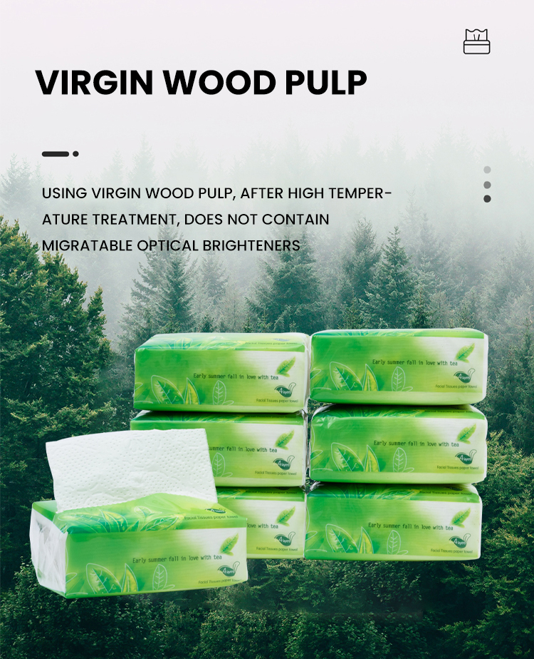 MUMMY BABY Organic green tea Facial Tissue Paper 4 ply （8 Packs/10 ...