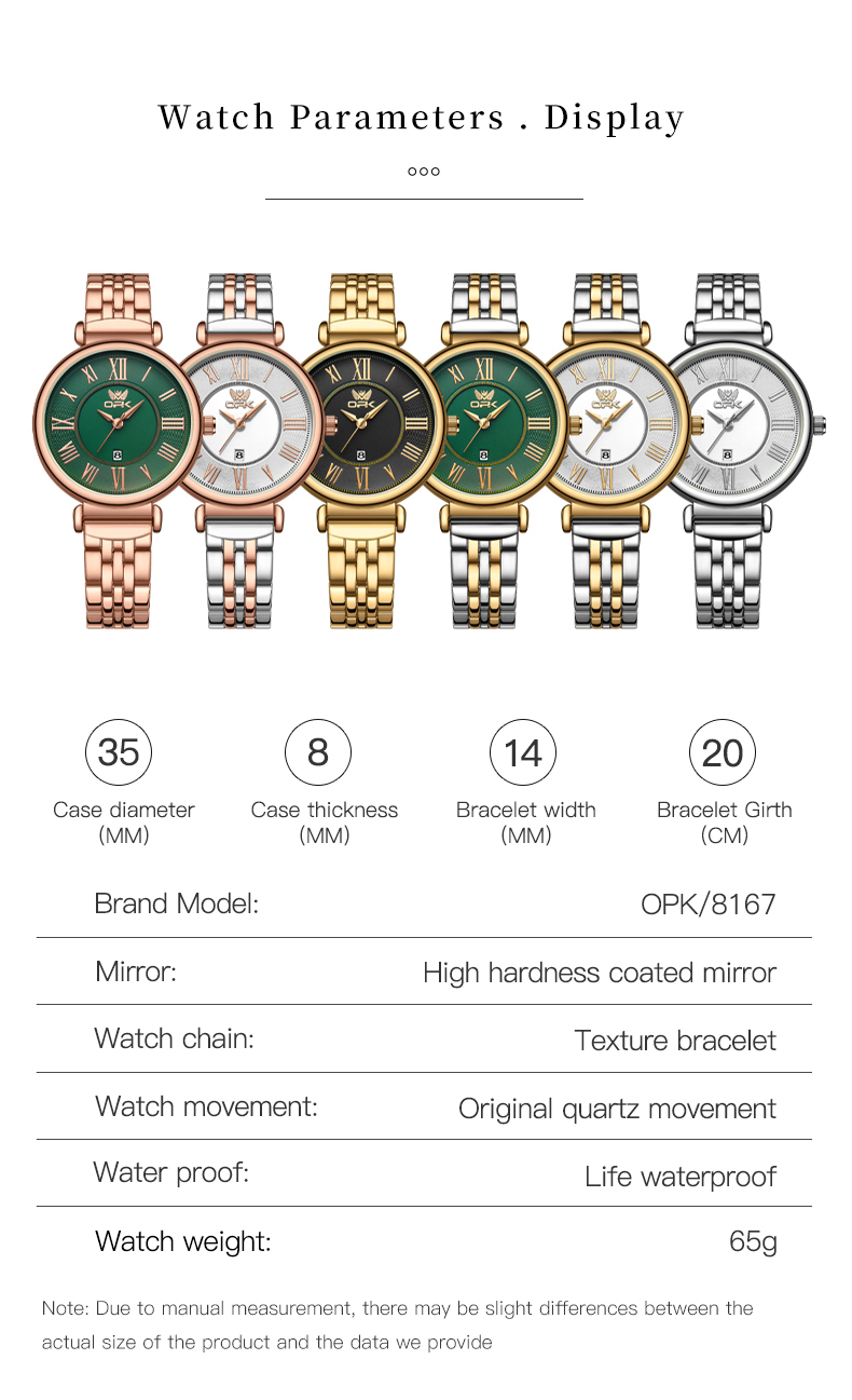 OLEVS Wrist Relo Watch For Women Waterproof Original With Box Stainless ...