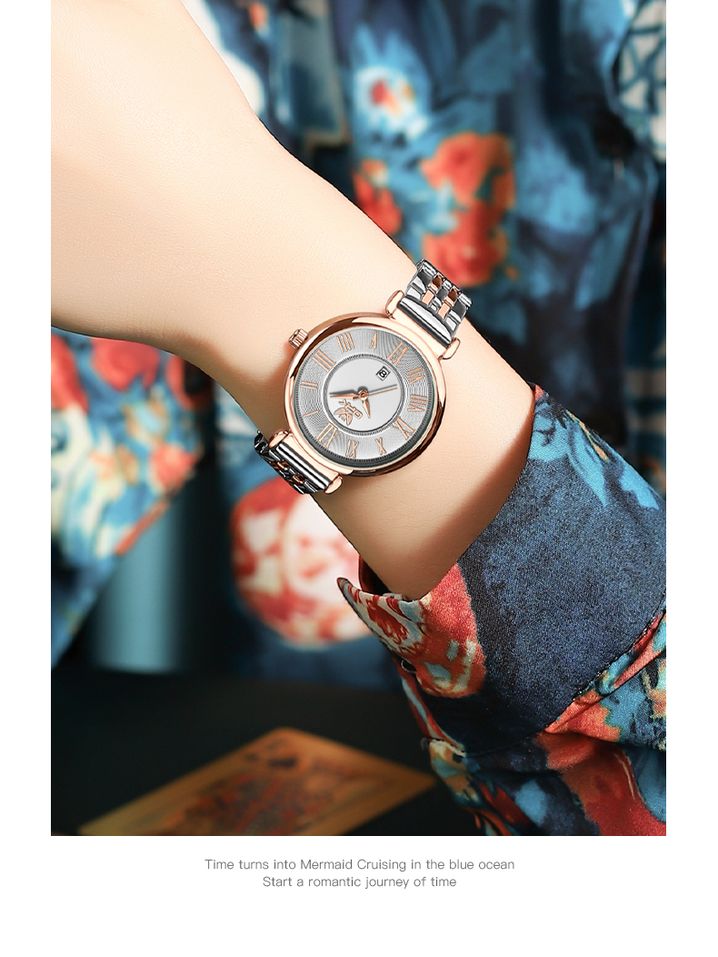 OLEVS Wrist Relo Watch For Women Waterproof Original With Box Stainless ...