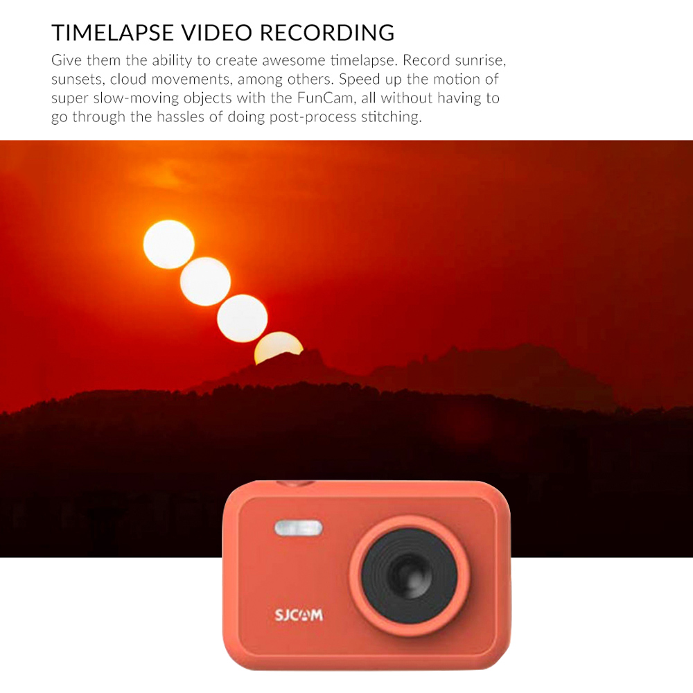 SJCAM FunCam 1080P High Resolution Kids Digital Camera Portable Mini ...