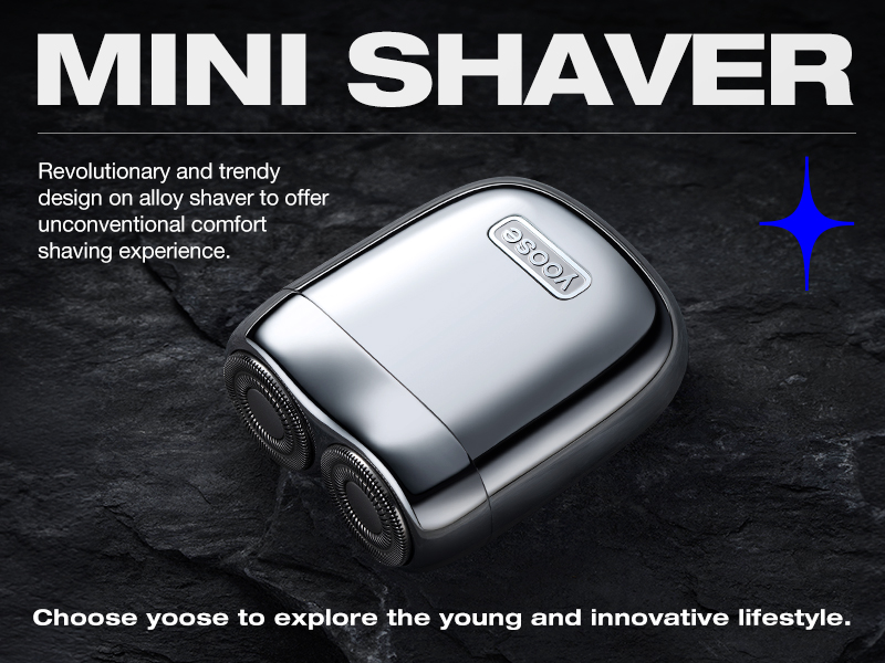 yoose Alloy Mini Shaver On-The-GO Electric Shavers for Men ...