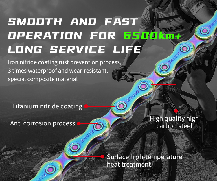 TANKE Chain X11 Mtb Chain 10 Speed MTB Chainx8 x9 X10 x12 s8 s9 s10 s11 ...