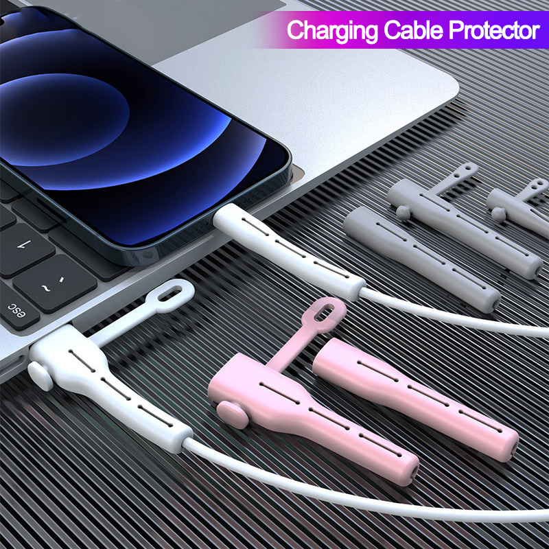 BlueWow Phone Charger Cable Protector For iP or Android Silicone Anti ...