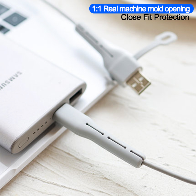 BlueWow Phone Charger Cable Protector For iP or Android Silicone Anti ...