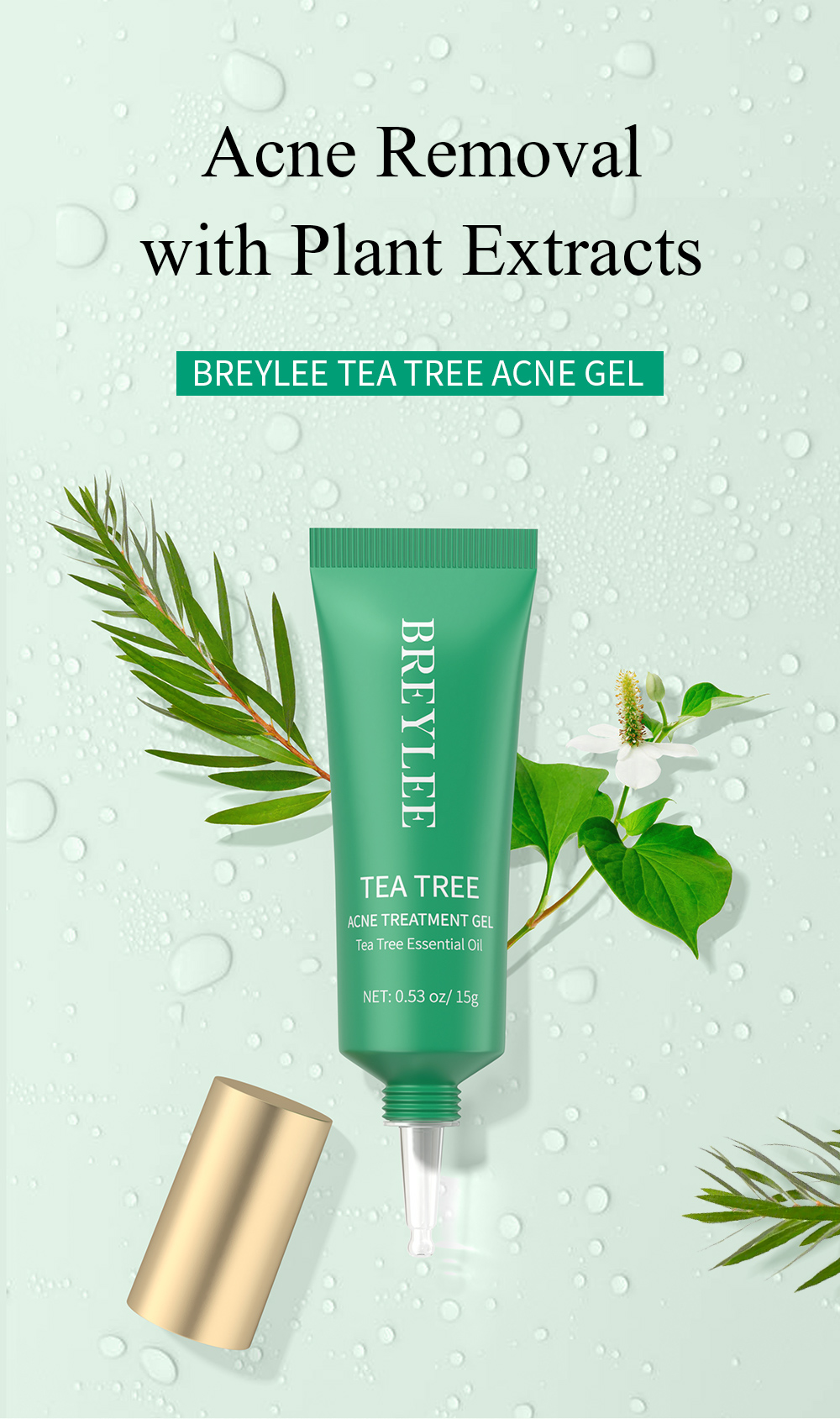 BREYLEE Acne Scars Gel Removal Redness Salicylic Acid Anti-Inflammatory ...