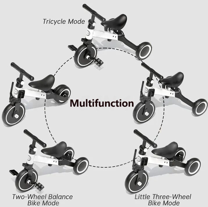 FUNC Balance Bike For Kids 3 in1 Multi-function Baby Bike Foldable ...