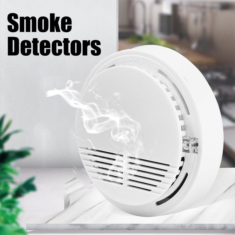 Smoke Detector Fire Alarm Portable Independent Alarm Sensor 9V Battery ...