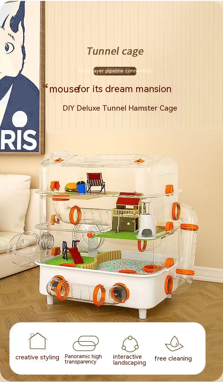 Hamster Cage Full Set Heightened Extra Large Hamster Breeding Box ...