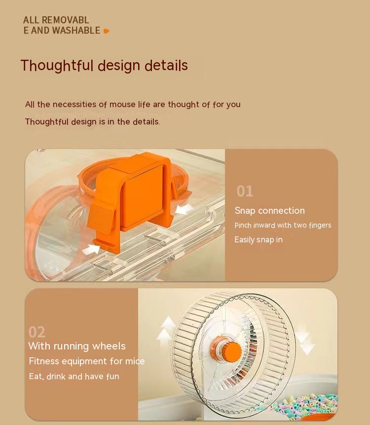 Hamster Cage Full Set Heightened Extra Large Hamster Breeding Box ...