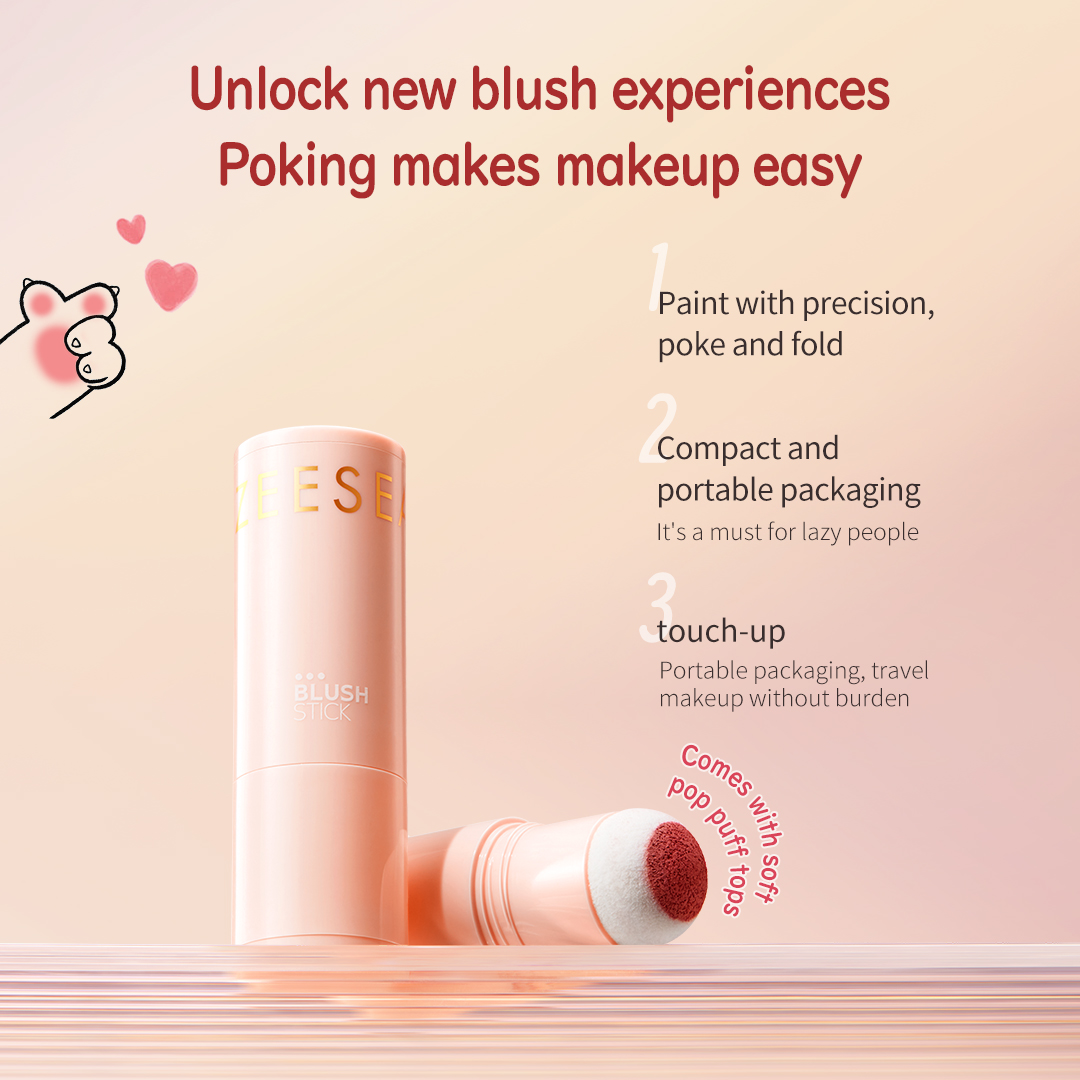 ZEESEA Blush Stick Makeup Blusher Powder High Pigment Hydrating Eye ...