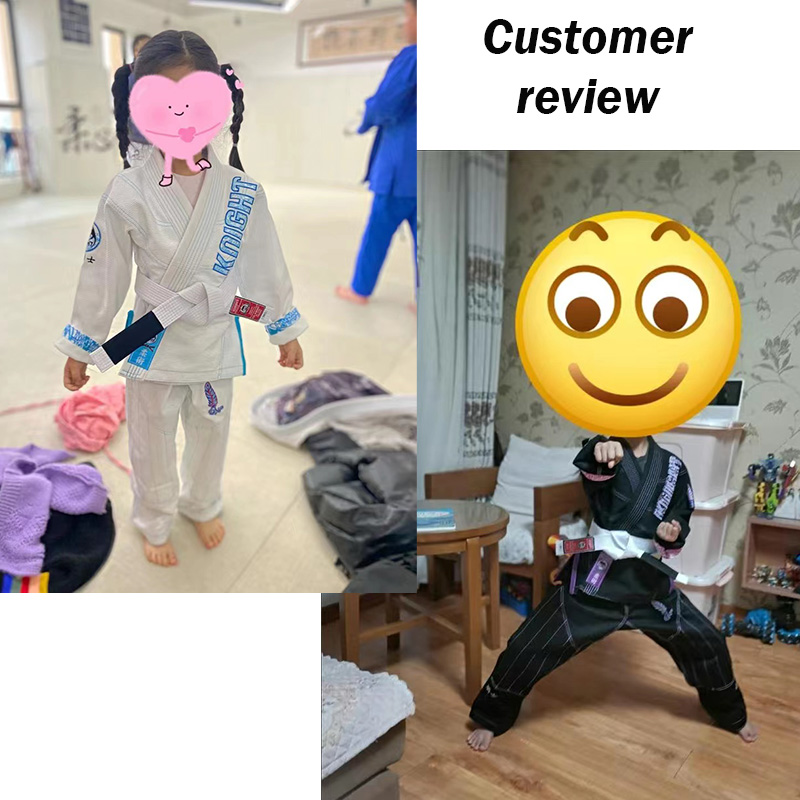 KNIGHT BJJ Gi with Embroidery for Children Teenagers Brazilian Jiu ...