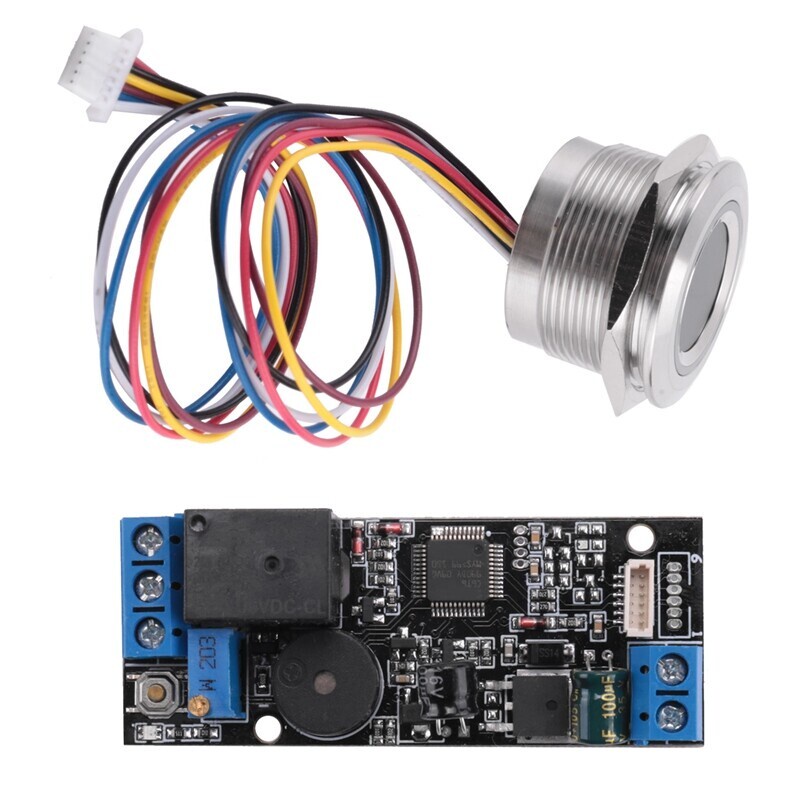 K202 DC12V Low Power Control Board + R503 Round Fingerprint Recognition ...
