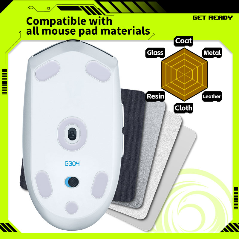 TALONGAMES Rounded Curved Edges Mouse Feet Skates Pads for Logitech ...