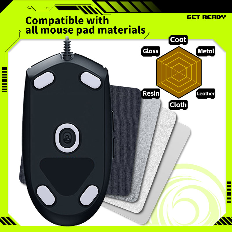 TALONGAMES Custom Curved Edge Mouse Skates Mouse Feet for Logitech G102 ...