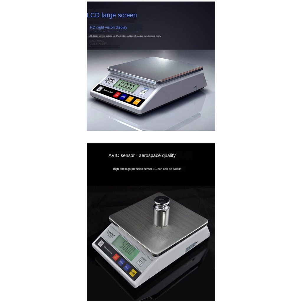 10Kg X 0.1G 7.5Kg X 0.1G Digital Precision Industrial Weighing Scale W ...