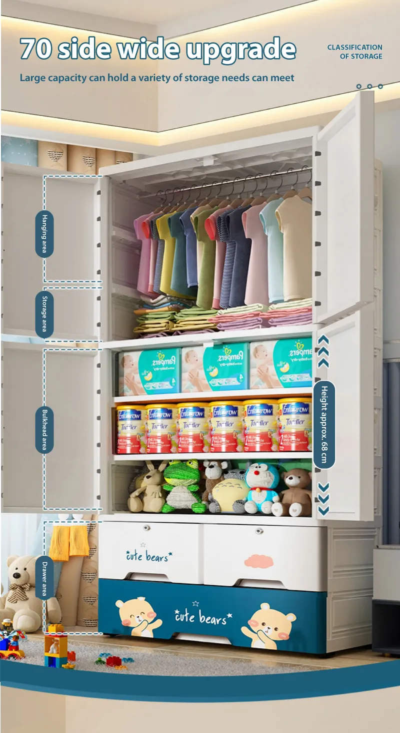 【Fast Shipping】Durabox Cabinet Drawer Plastic Wardrobe Baby Clothes ...