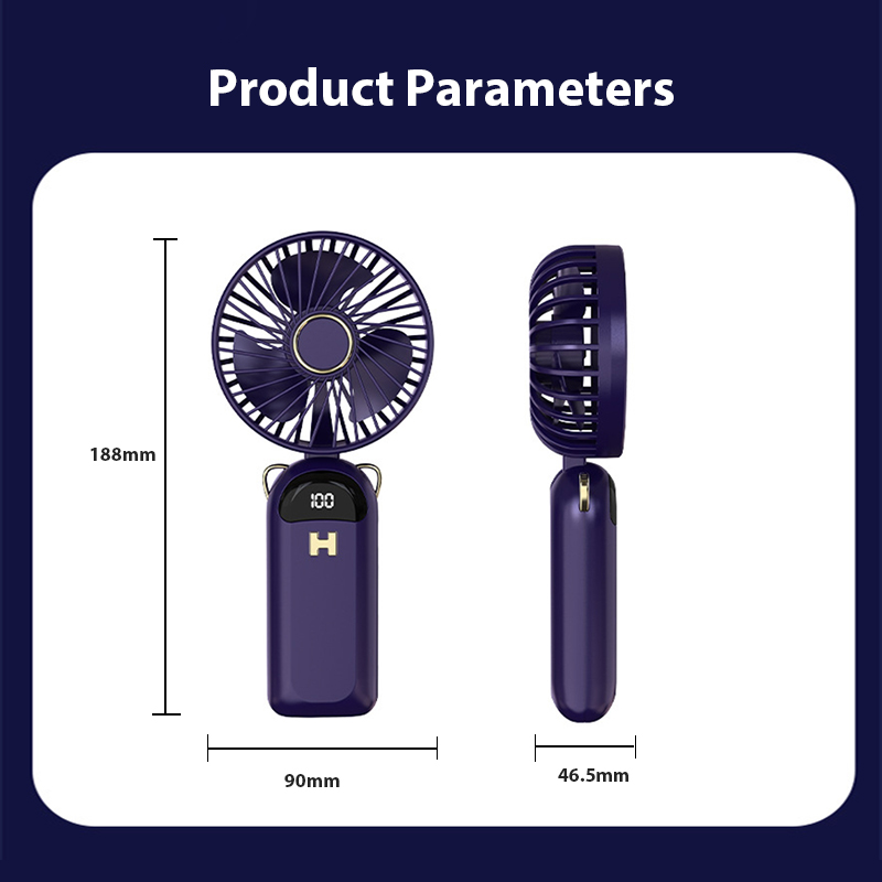 HODEKT Handheld Fan Mini Portable Fan Adjustable Cooling Fan USB ...