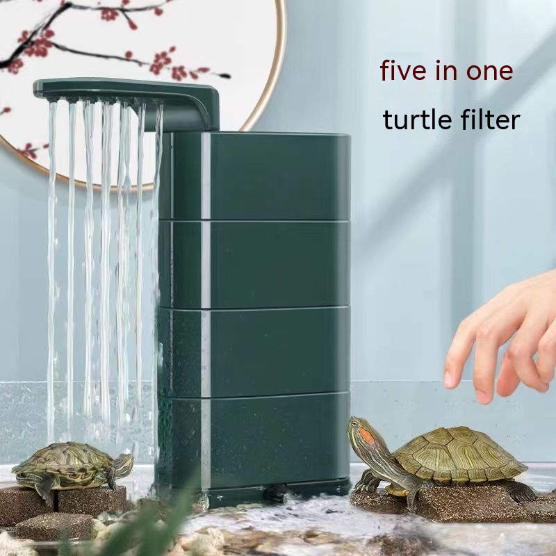 Turtle Tank Low Water Level Filter Turtle Tank Multifunctional Water ...