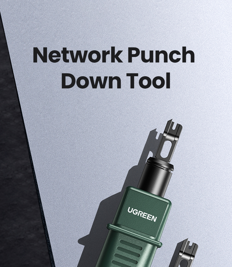 UGREEN 2-in-1 Network Punch Down Tool 40Cr alloy steel Dual Head Design ...