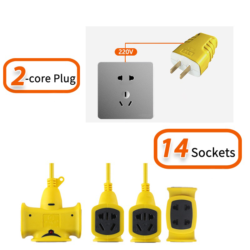 Extension Cord Socket With Cable Extra-long Plug-in Strip 5/10/20/30/40 ...