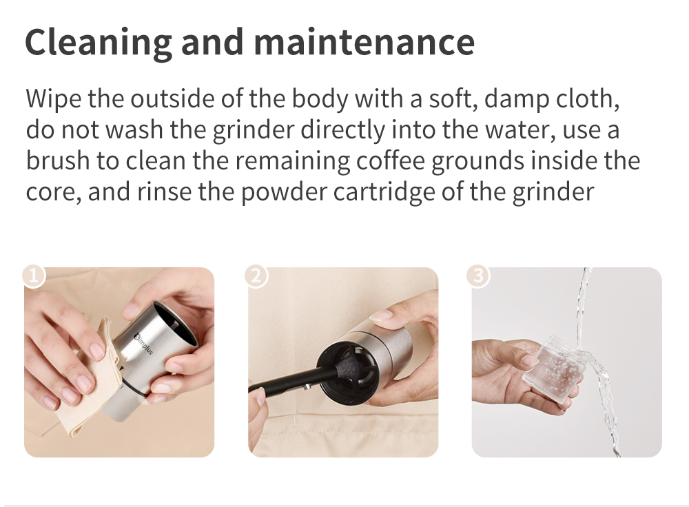 Simplus Manual Coffee Bean Grinder Stainless Steel Portable Hand ...