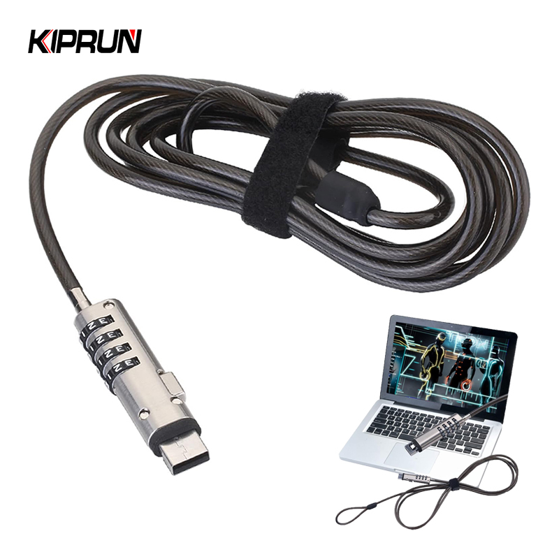 Kiprun Laptop Cable Lock Computer Security Cable Lock Alloy 4 Digital 3608