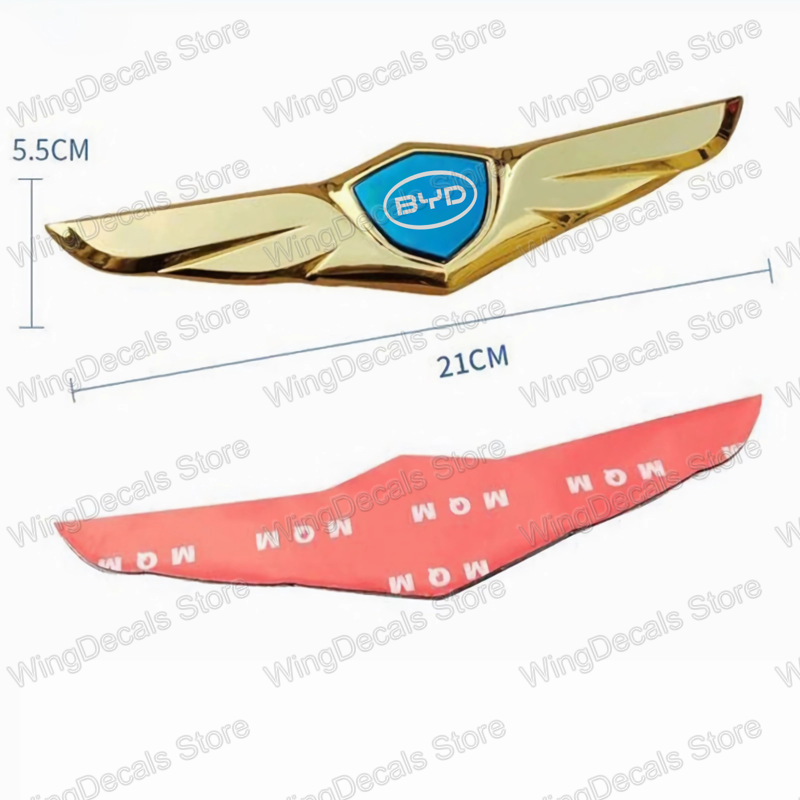 BYD atto3 dolphin Metal na Sticker ng Harap ng Kotse at Tailgate na may ...